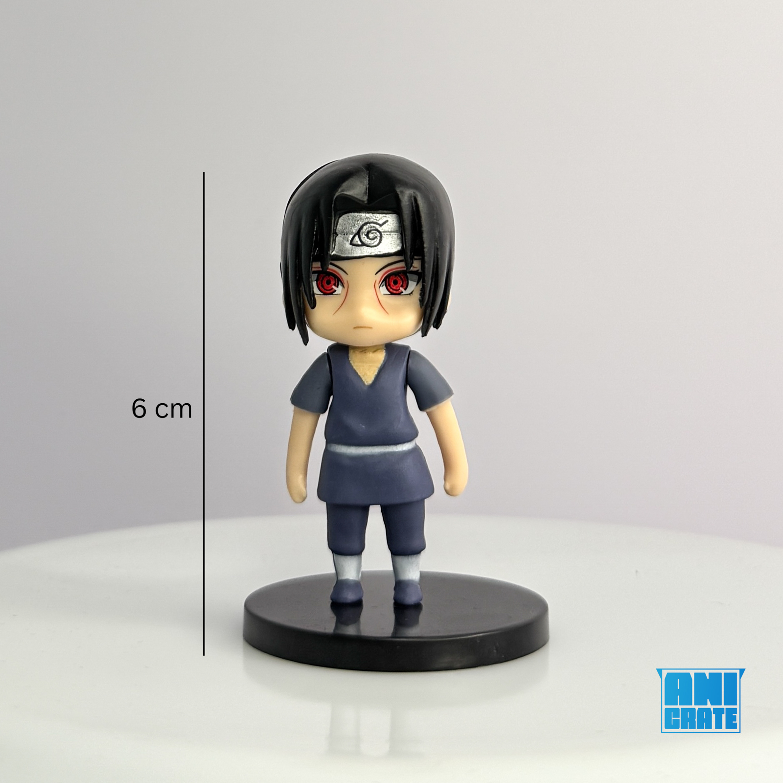 Itachi Uchiha Leaf Mini Figure – 6.5 cm | Naruto Mini Chibi Action ...